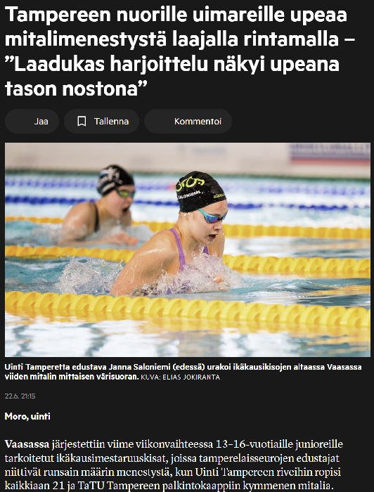 Ajankohtaista :: Uinti Tampere